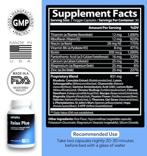 calming herbal supplement blend