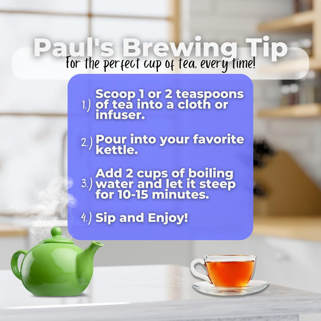 Calming herbal tea for athletes