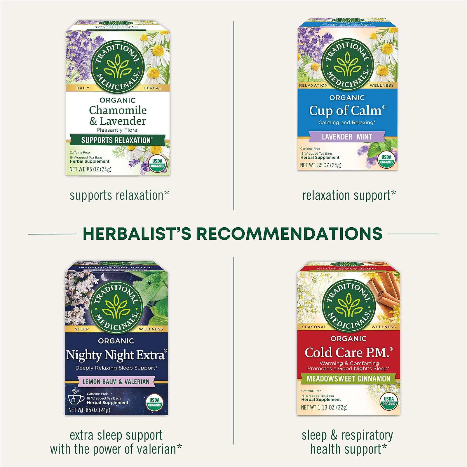 calming herbal tea for bedtime