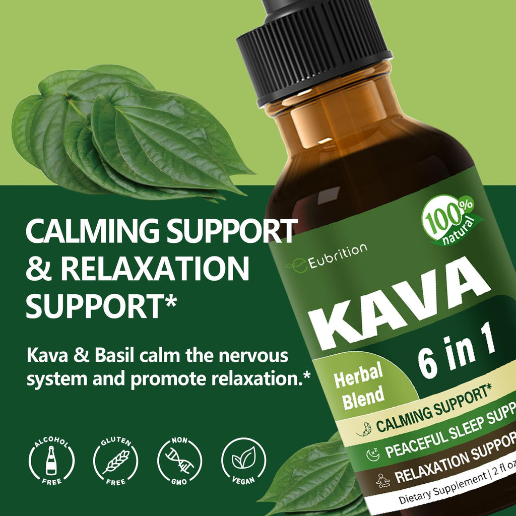 Calming kava root drops benefits