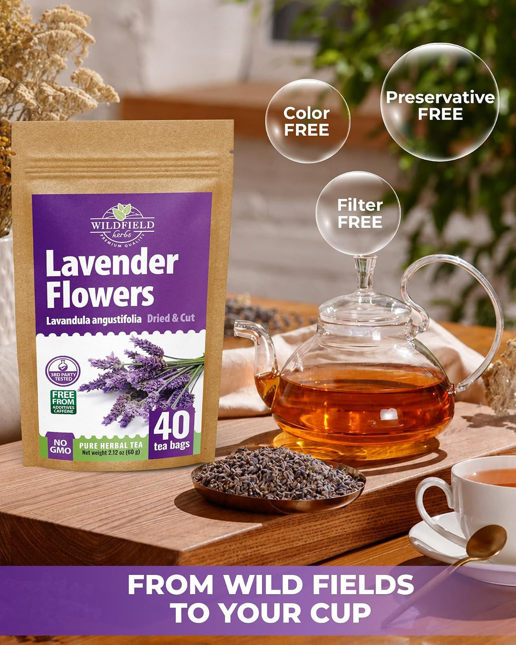 calming lavender herbal infusion