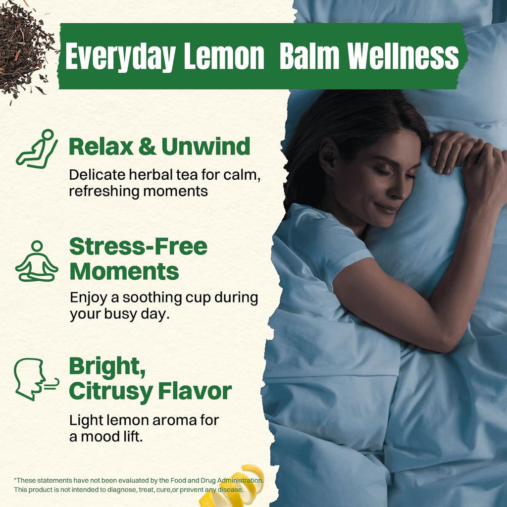 calming lemon balm tea for relaxation