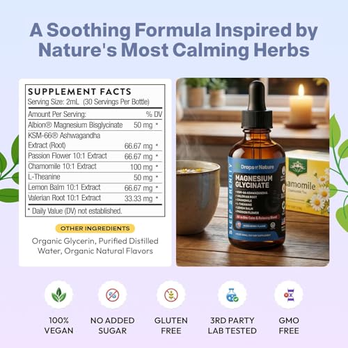 calming magnesium drops with chamomile