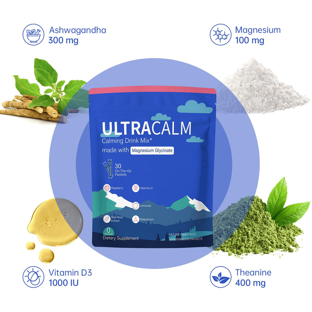 calming magnesium glycinate powder formula