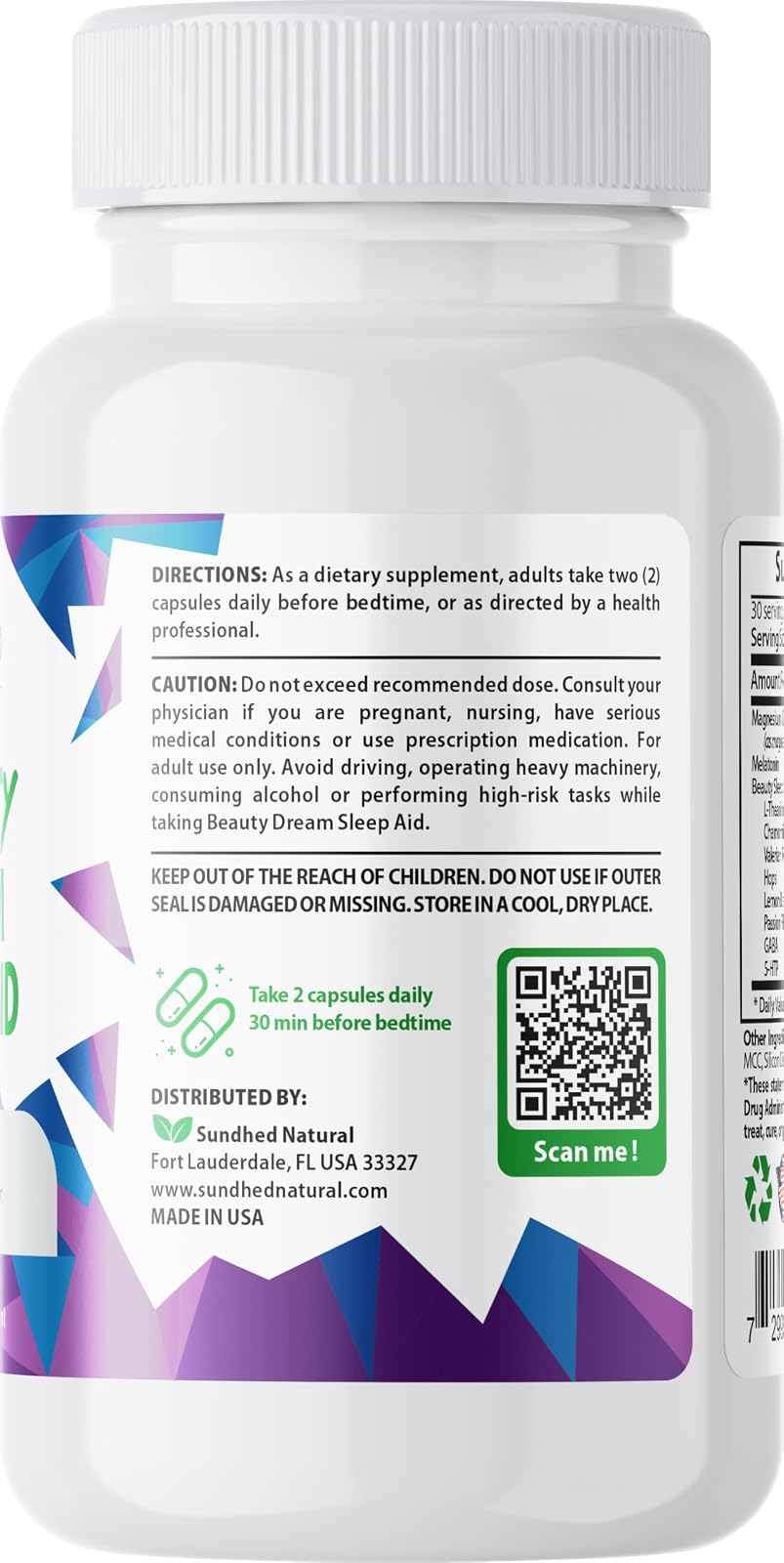 calming melatonin capsules for relaxation