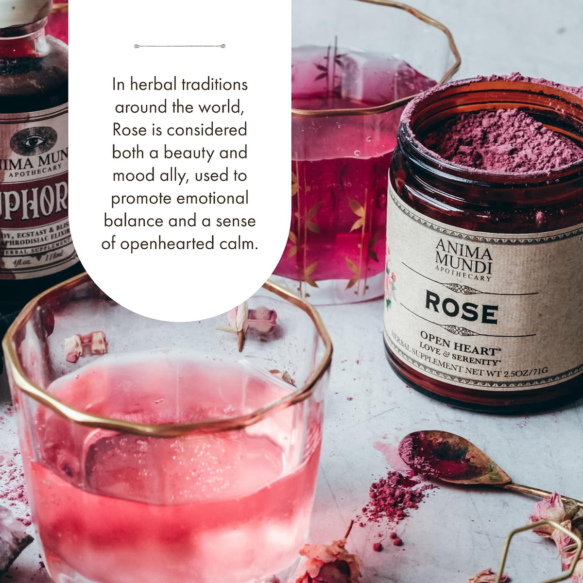calming rose petal infusion