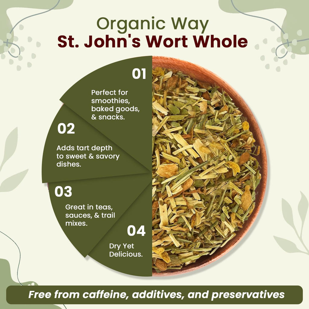 Calming St. John's Wort leaves