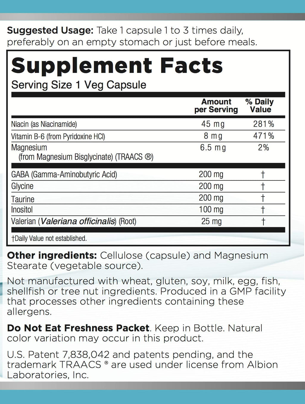 Calming support with valerian extract