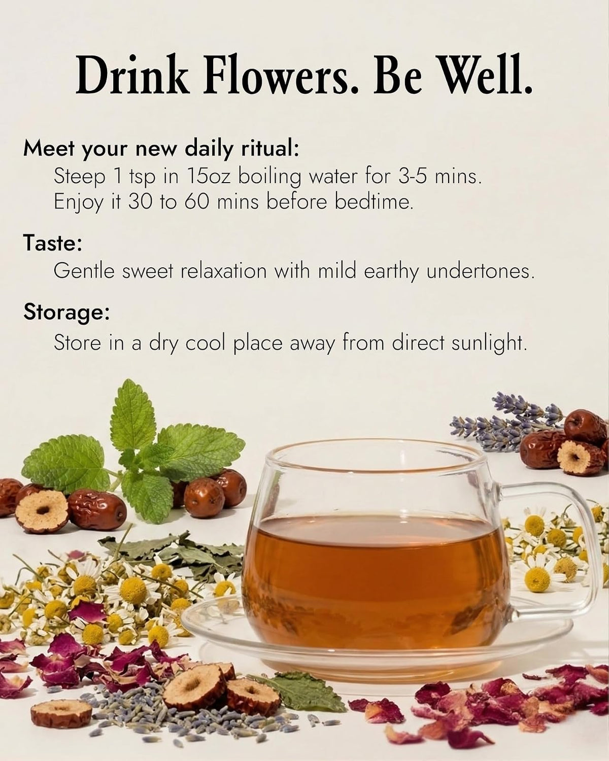 Calming tea blend for better sleep