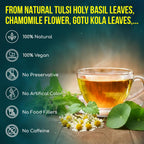 calming Tulsi tea for relaxation