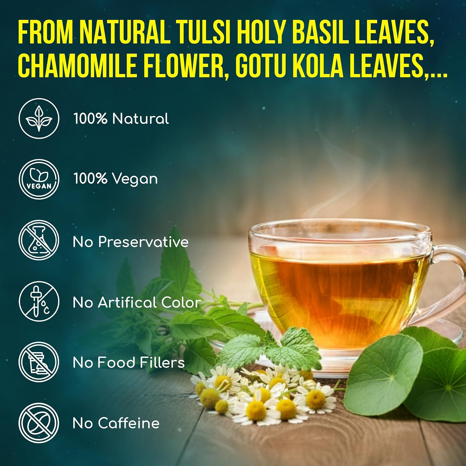 calming Tulsi tea for relaxation