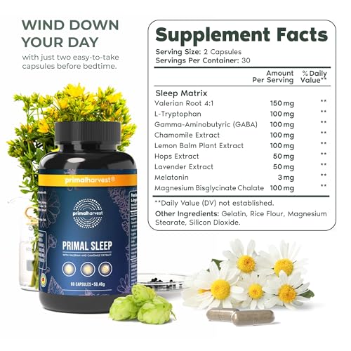 calming valerian capsules for rest