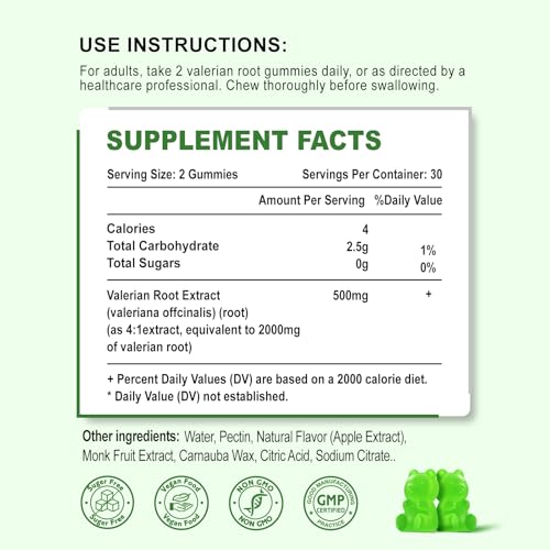 calming valerian gummies for everyday use