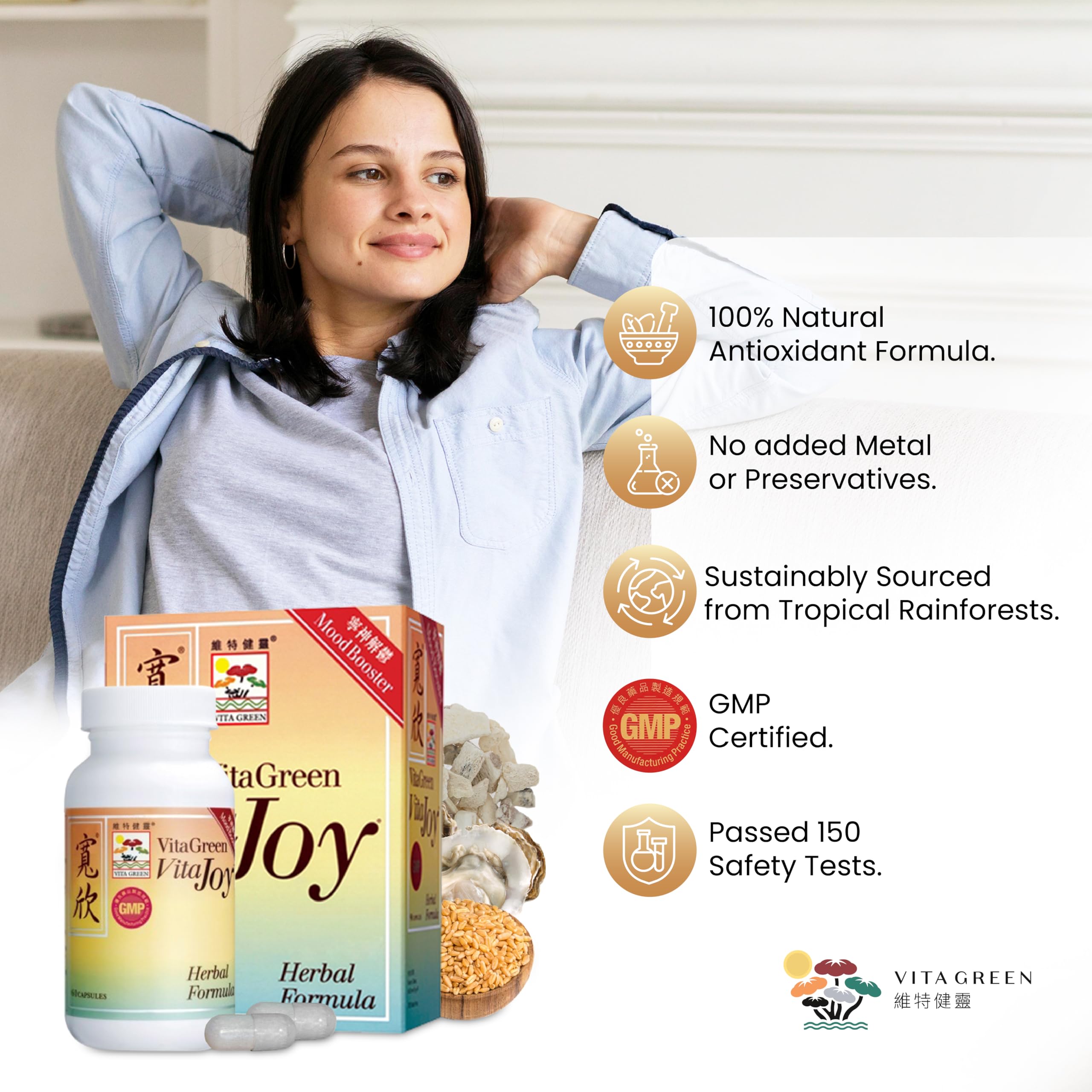 calmness support with herbal ingredients
