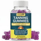 CalmSphere tanning gummies for sunless glow