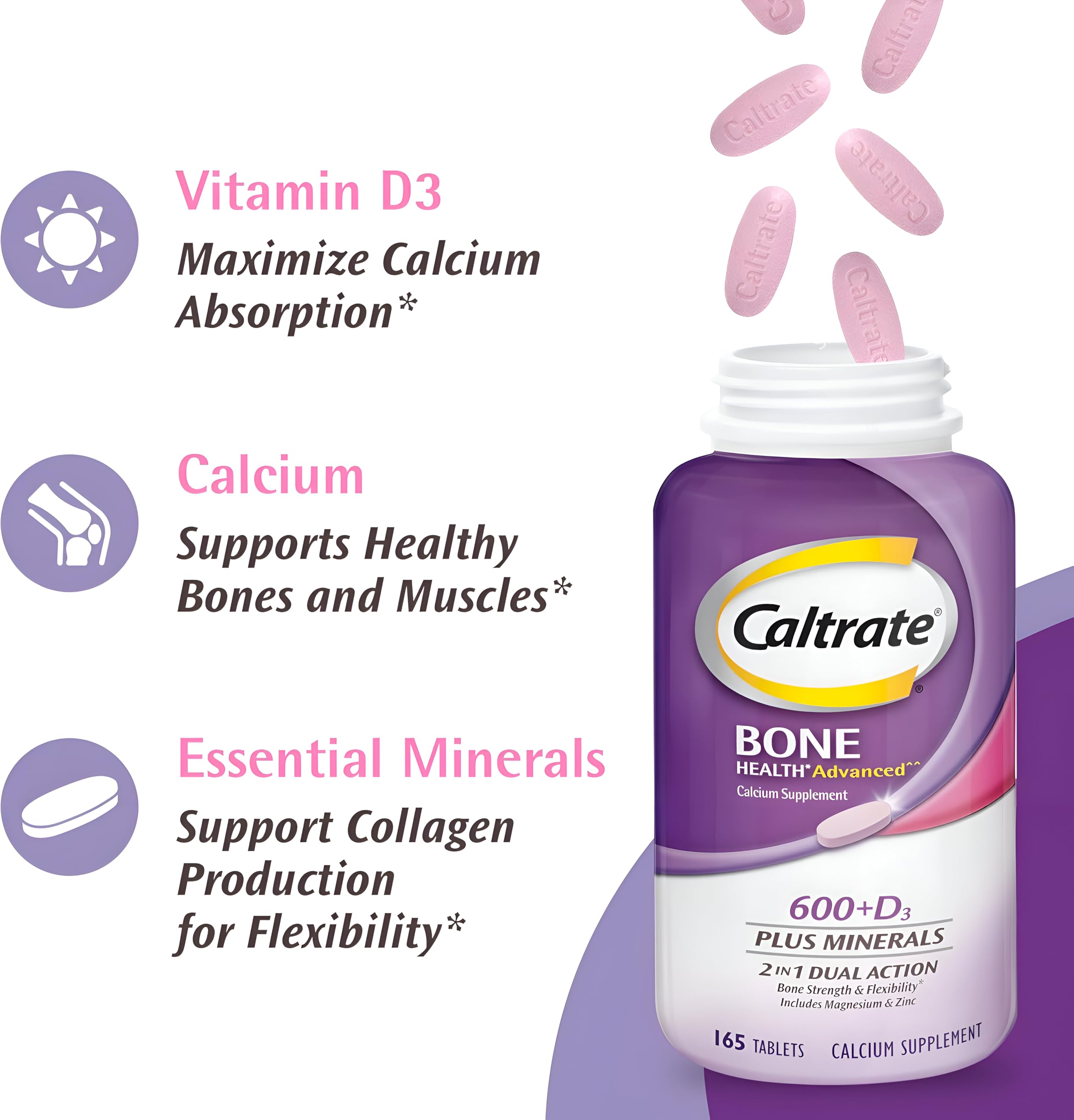 Caltrate 600+D3 for optimal bone support
