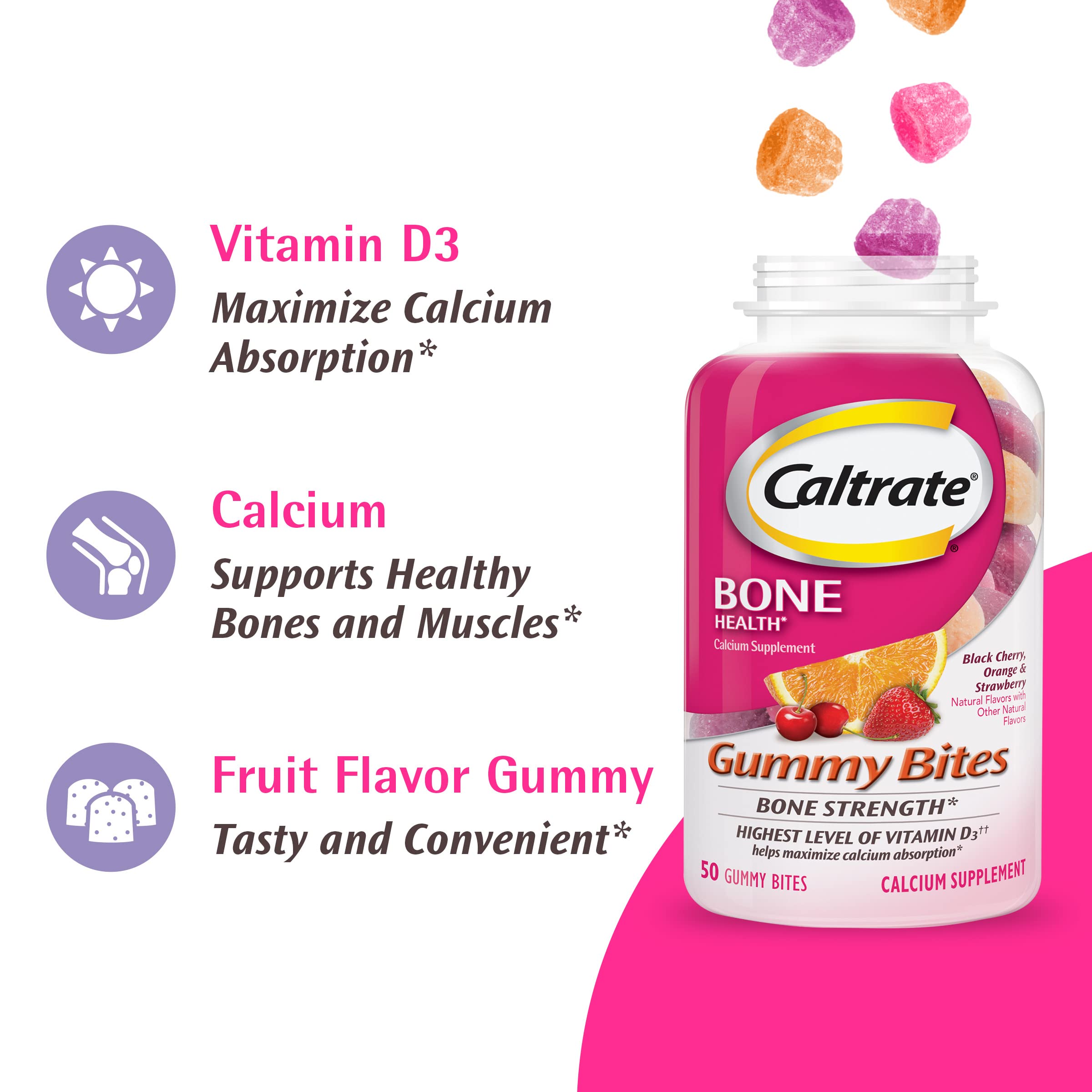 Caltrate calcium for bone health