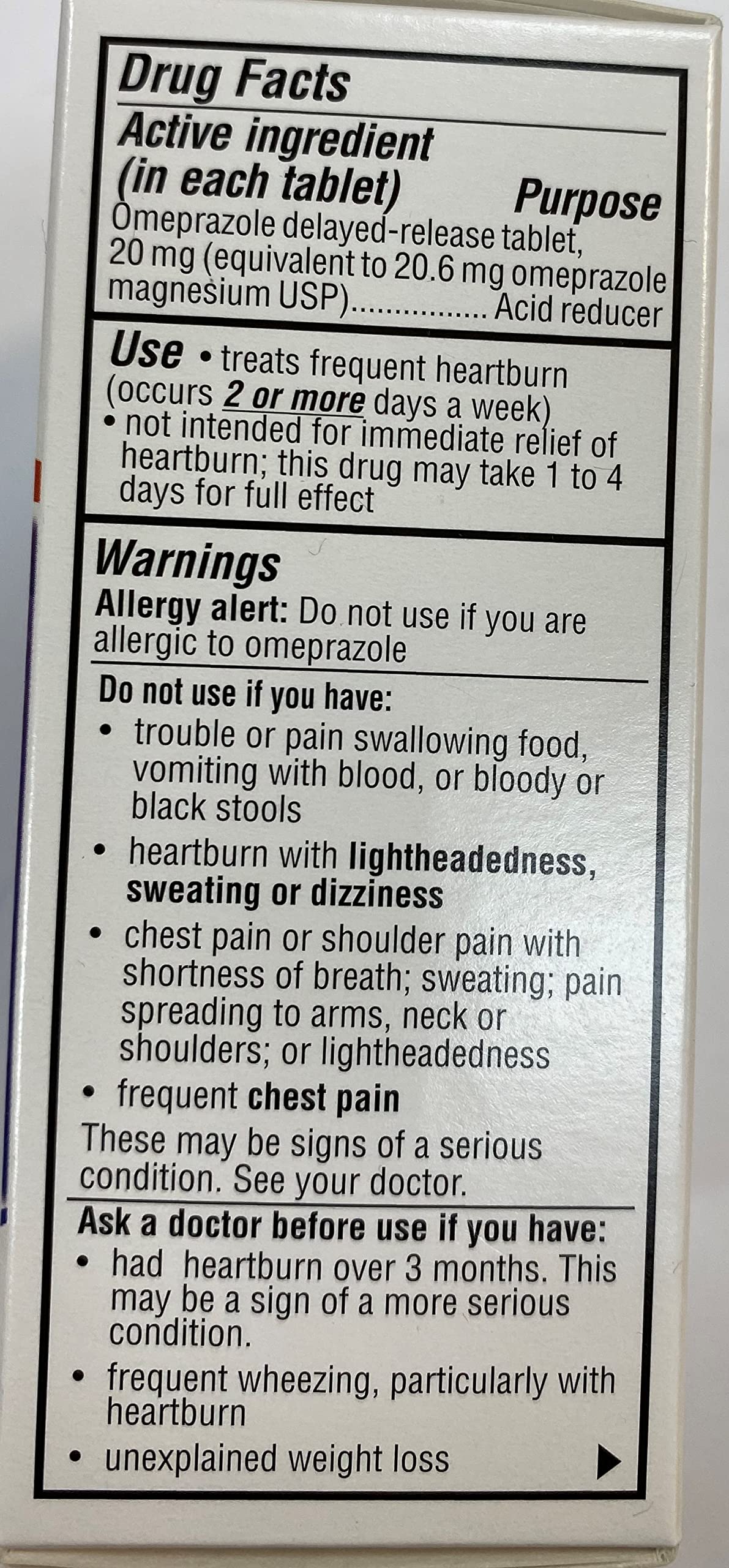 Camber magnesium for occasional heartburn