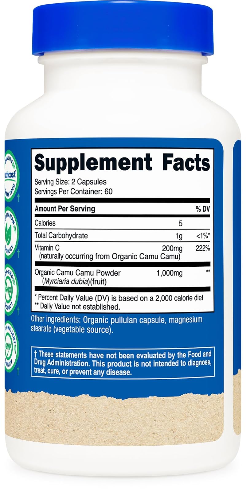 Camu Camu capsules for daily wellness