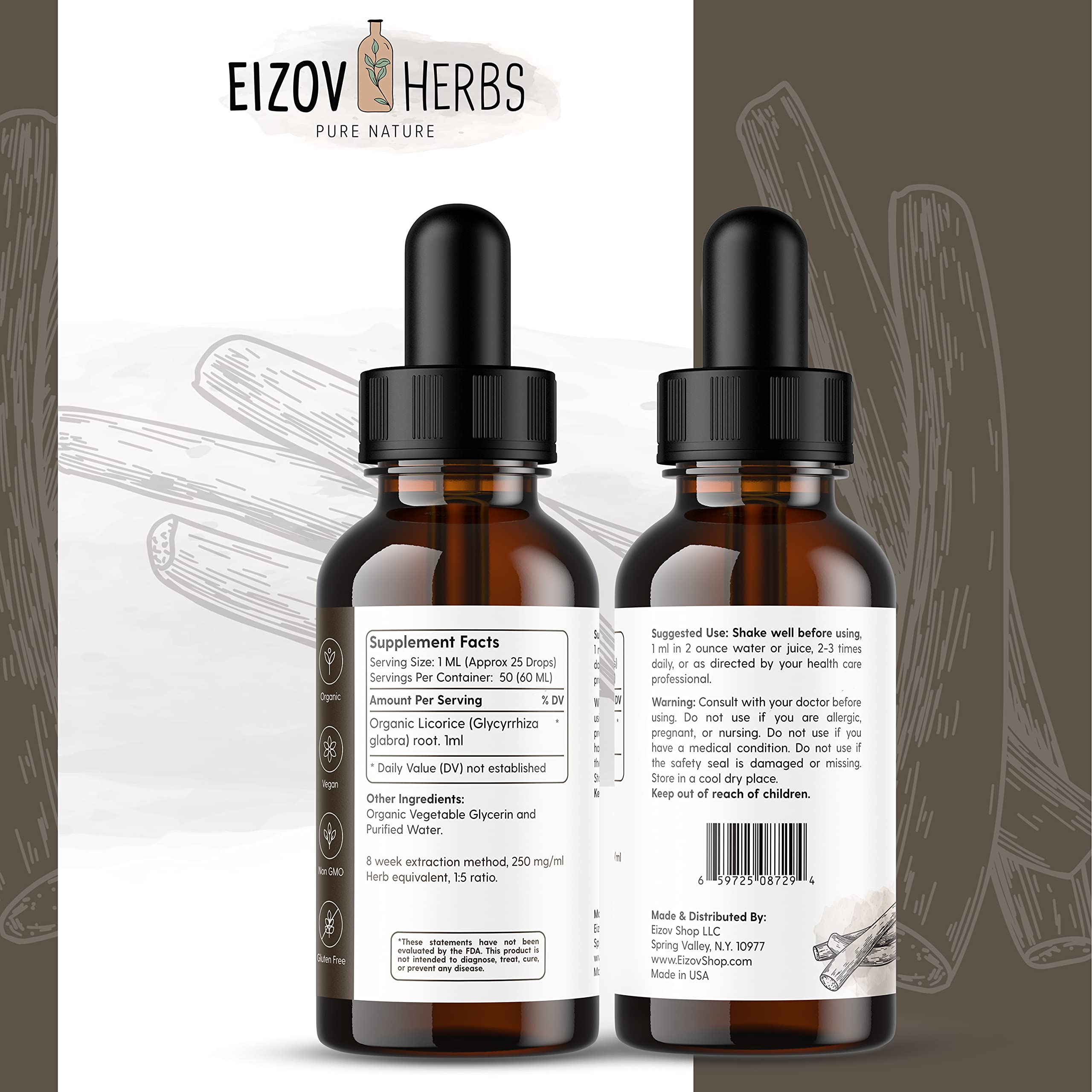 Canadian made licorice root drops