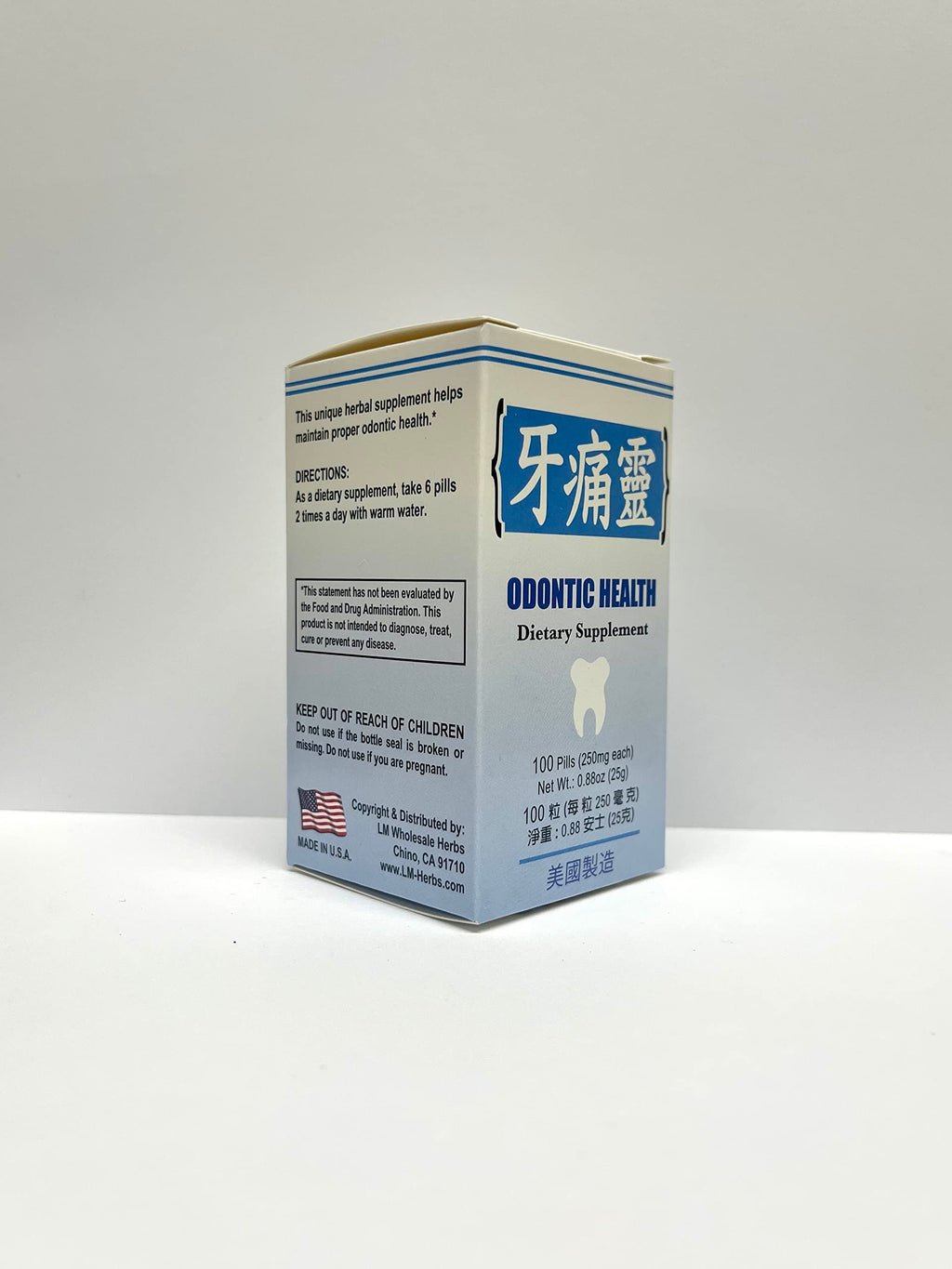 Canadian made toothache support