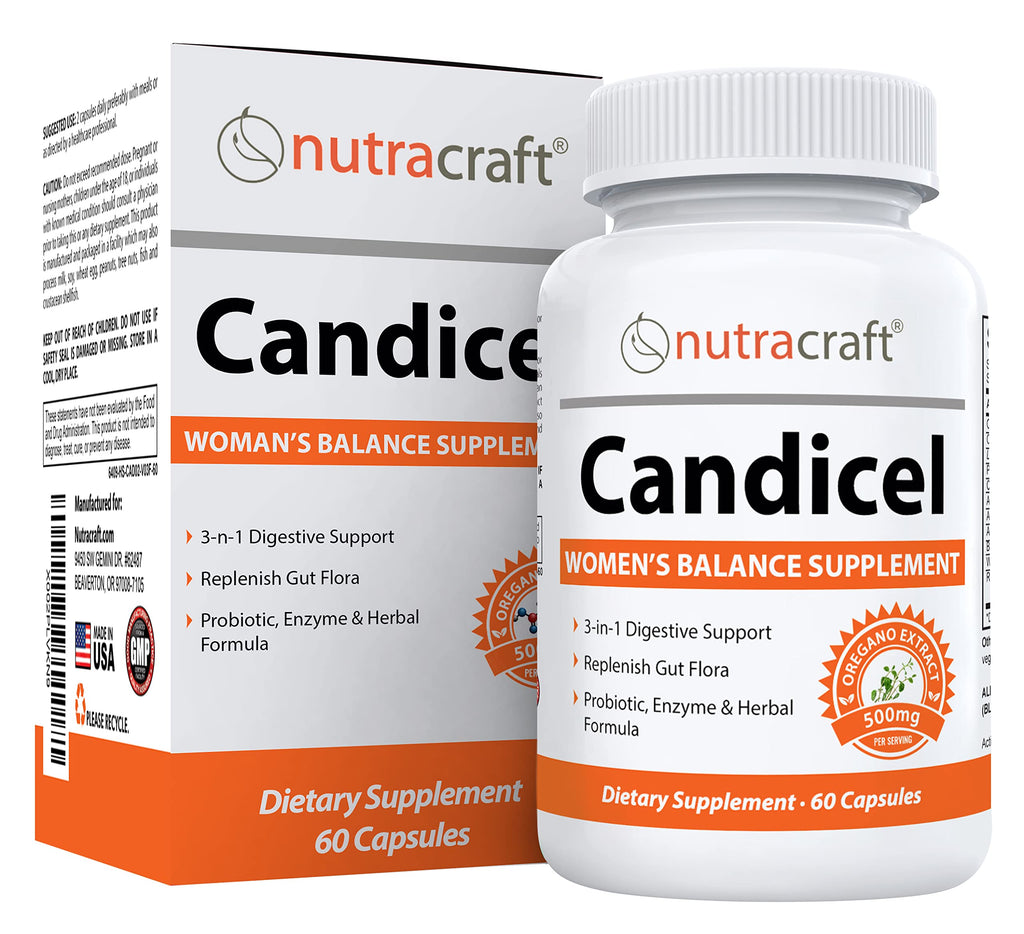 Candicel oregano supplement for gut health
