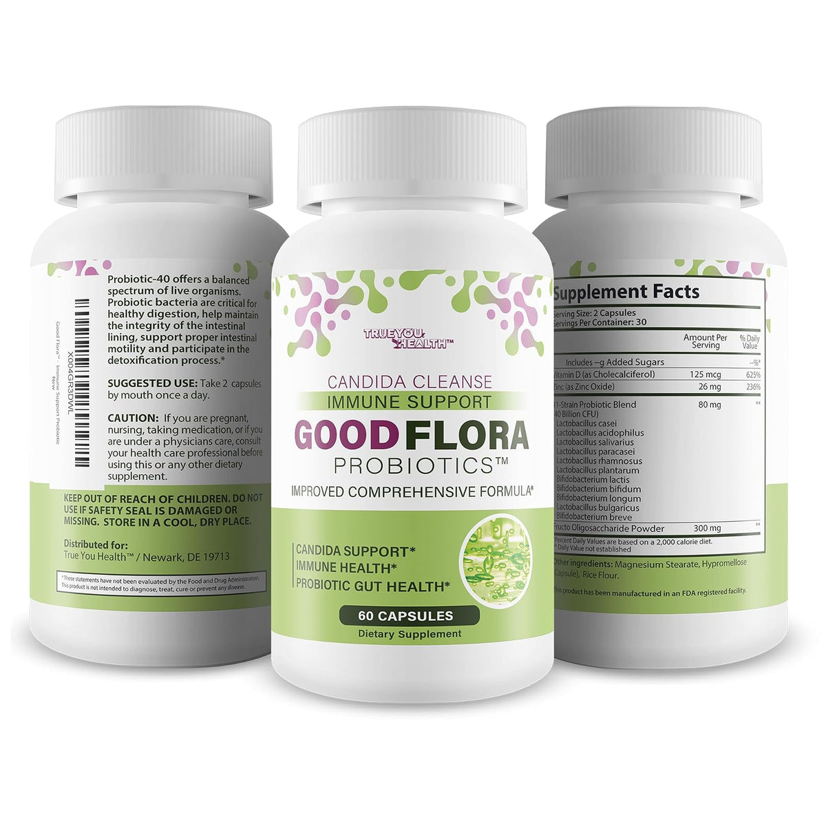 Candida cleanse probiotic capsules