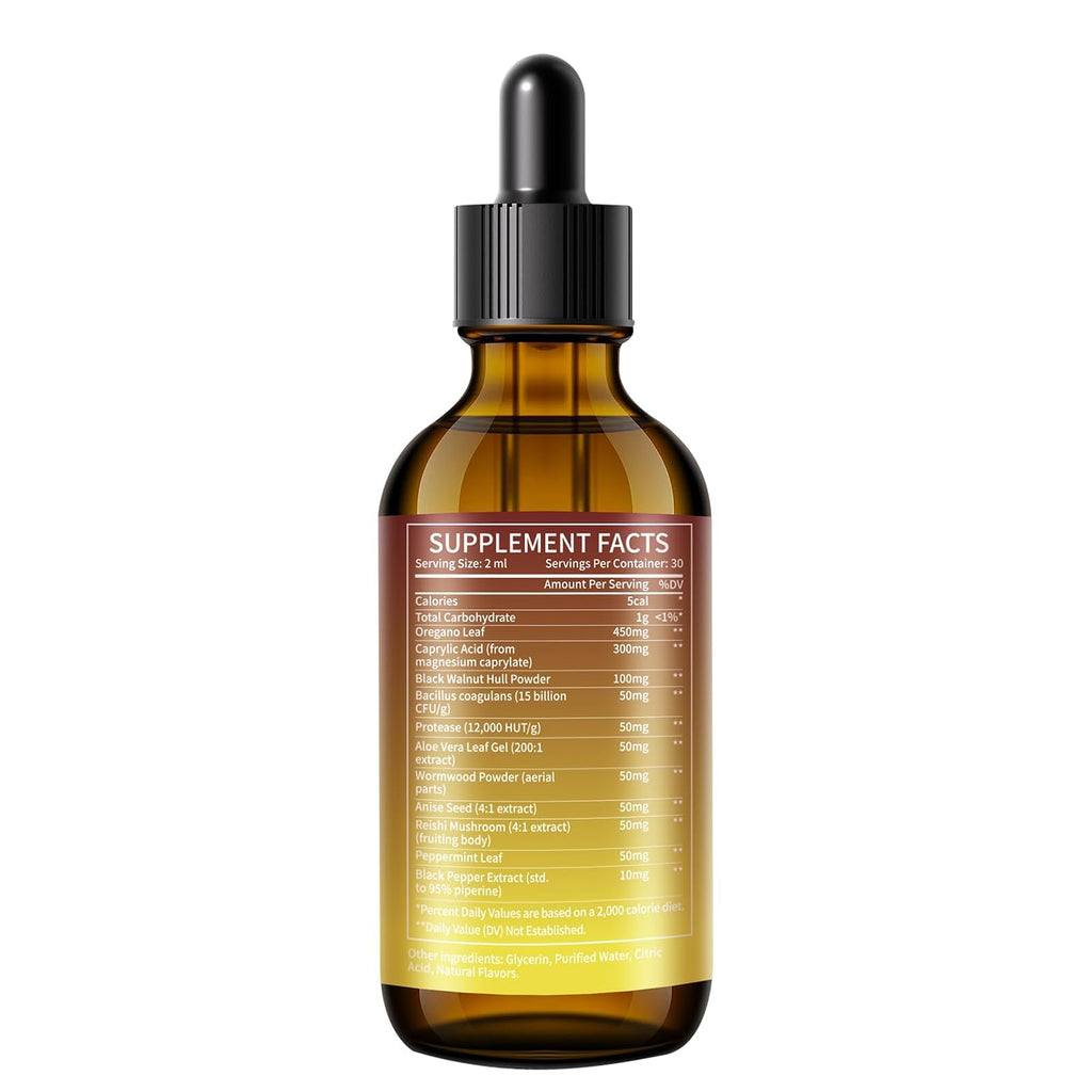 Candida drops for overall wellness