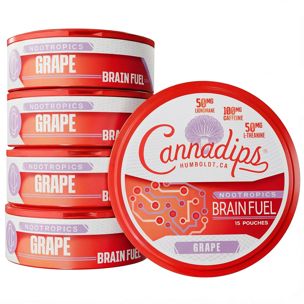 Cannadips grape energy pouches