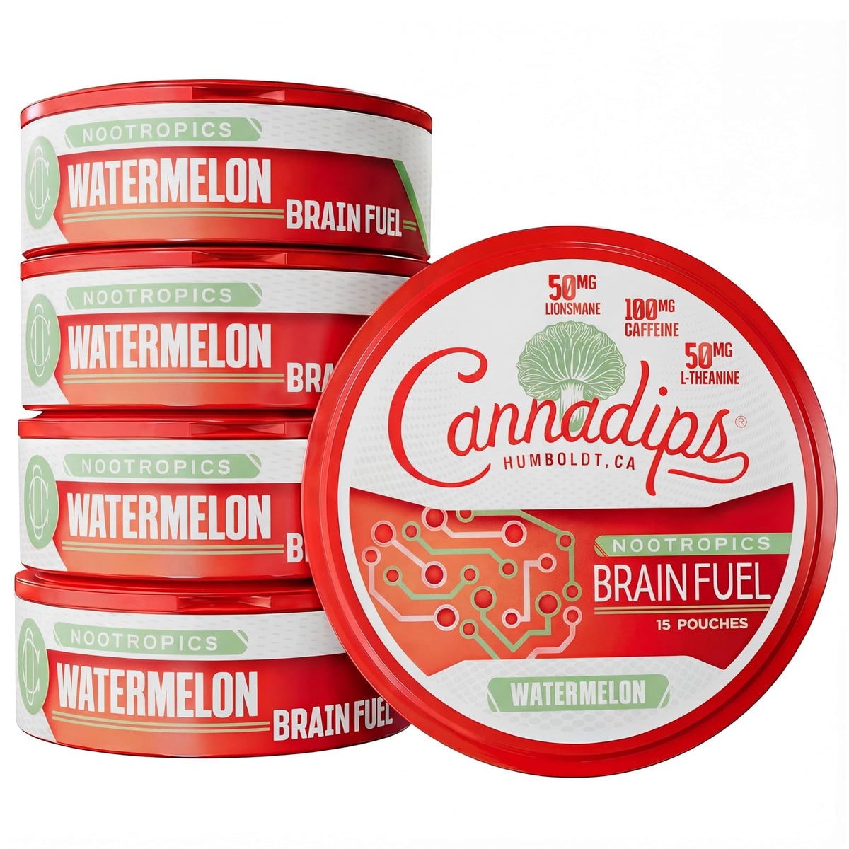 Cannadips watermelon energy pouches