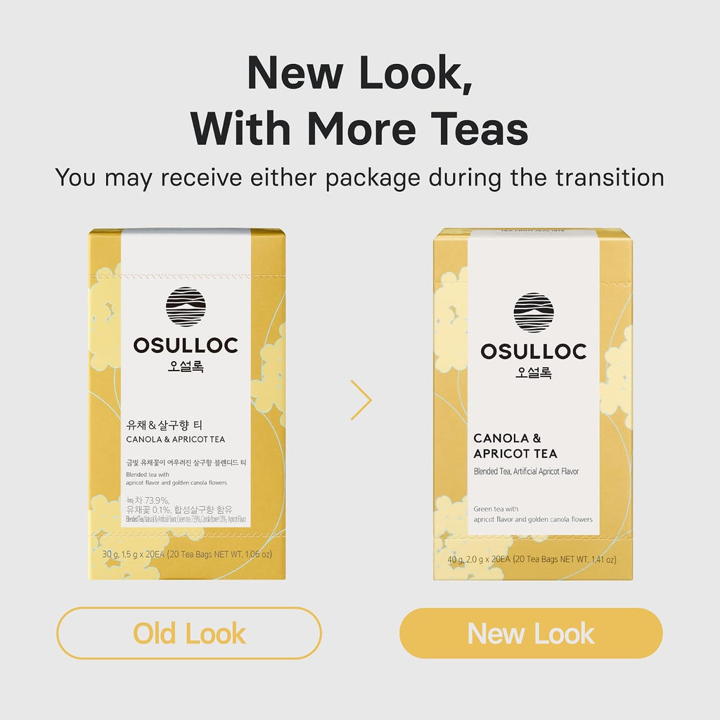 canola and apricot tea bags