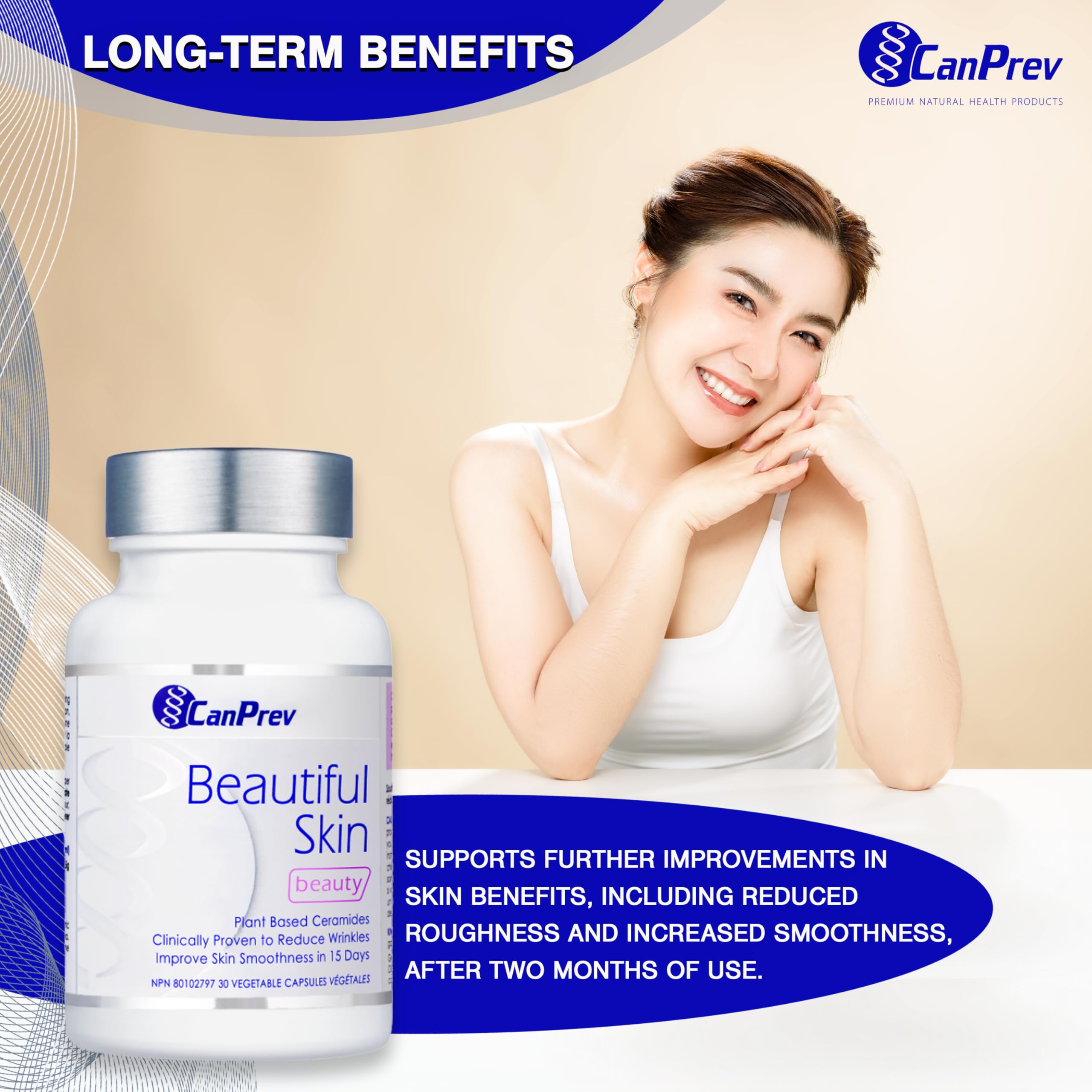 CanPrev Beautiful Skin V-Caps for glowing complexion