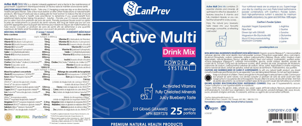 CanPrev drink mix for balanced nutrition