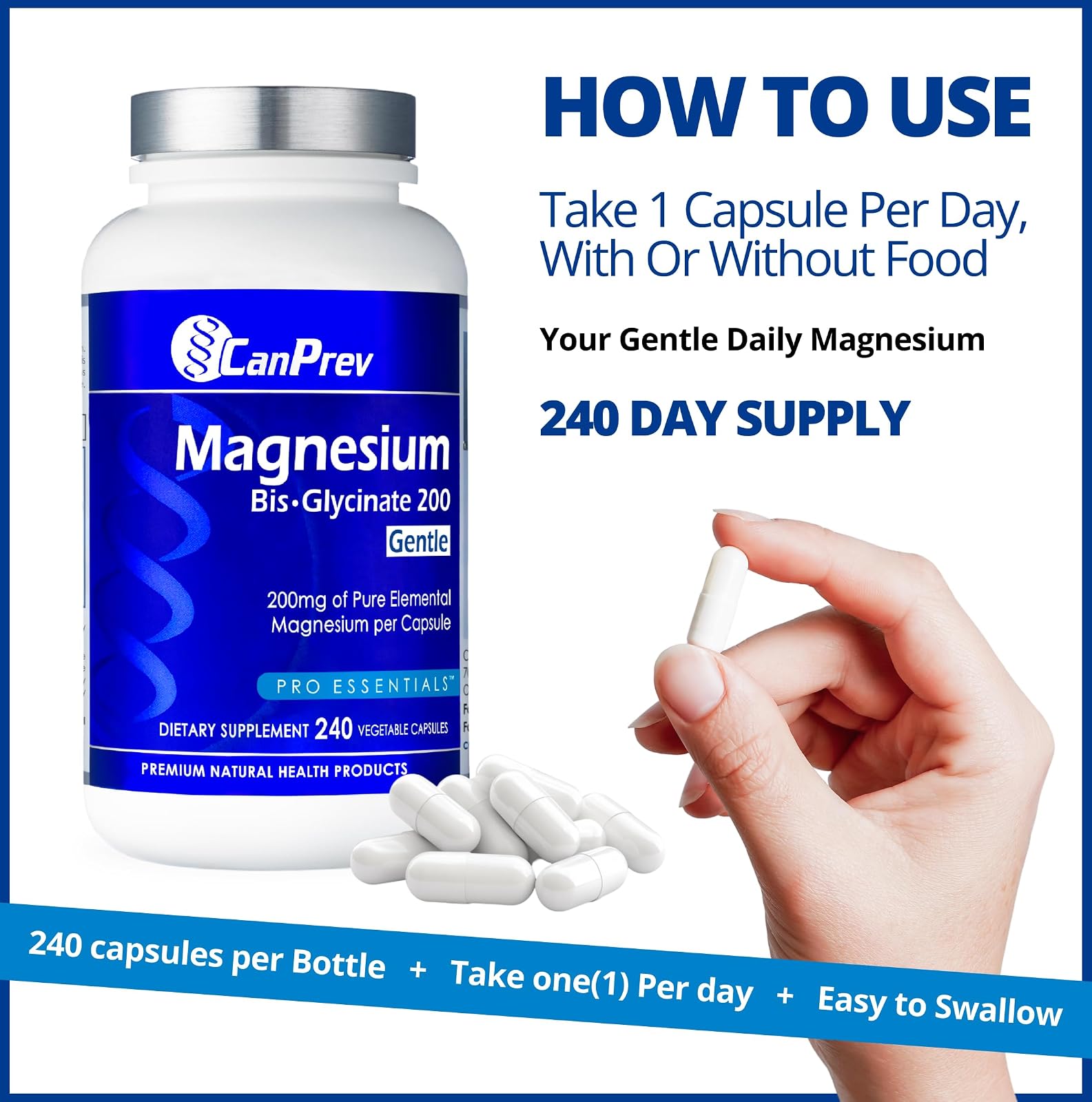 CanPrev magnesium bisglycinate formula