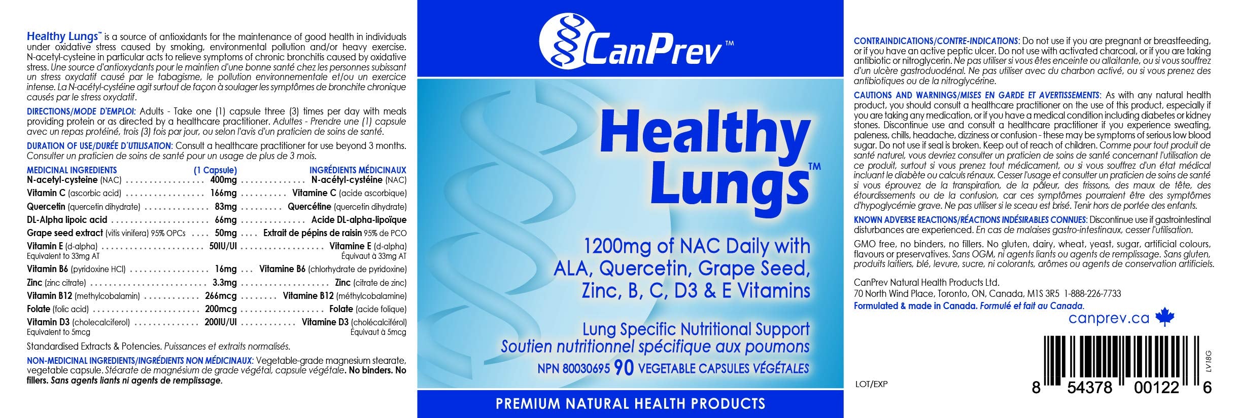 CanPrev respiratory health formula
