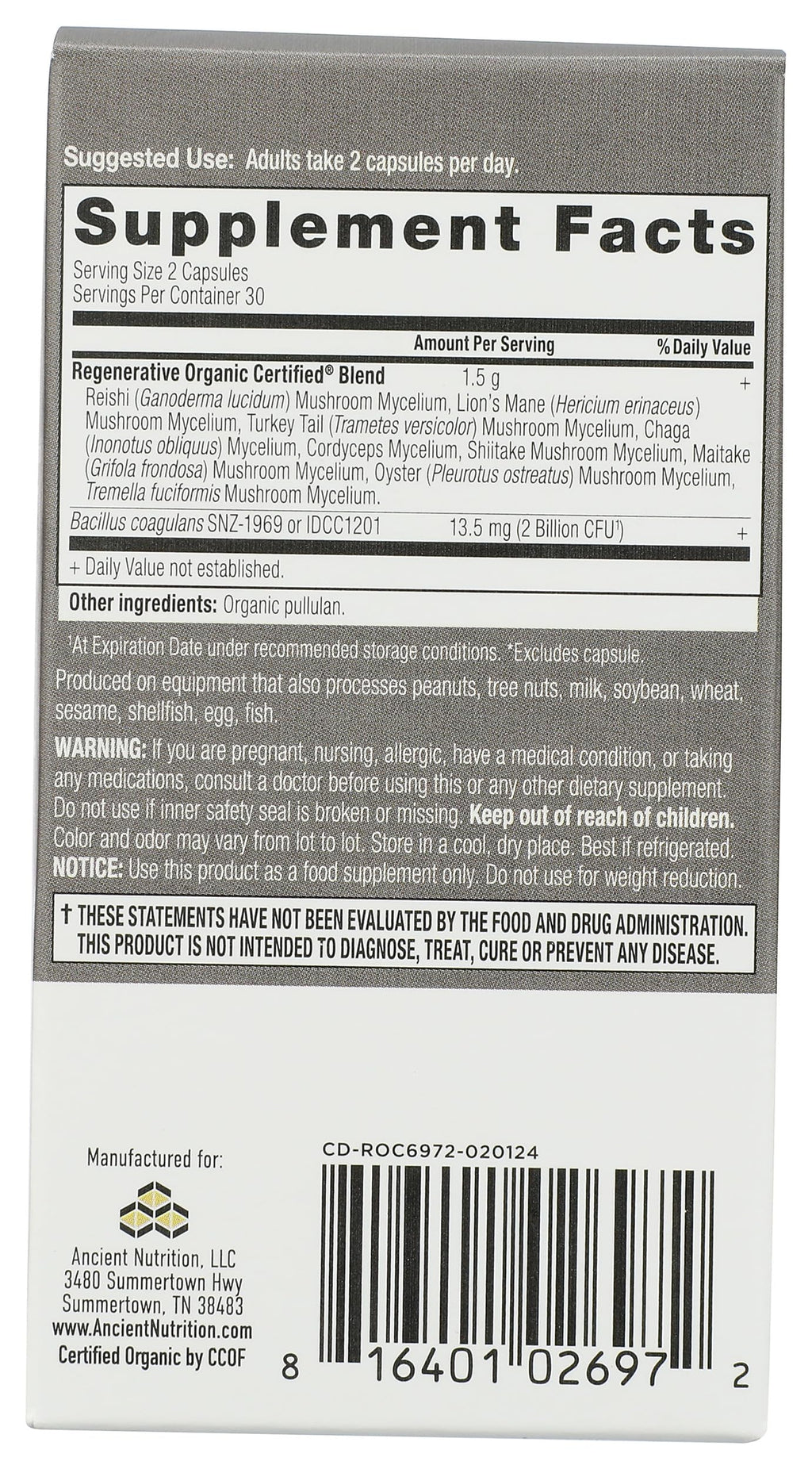 capsules for immune support mushrooms