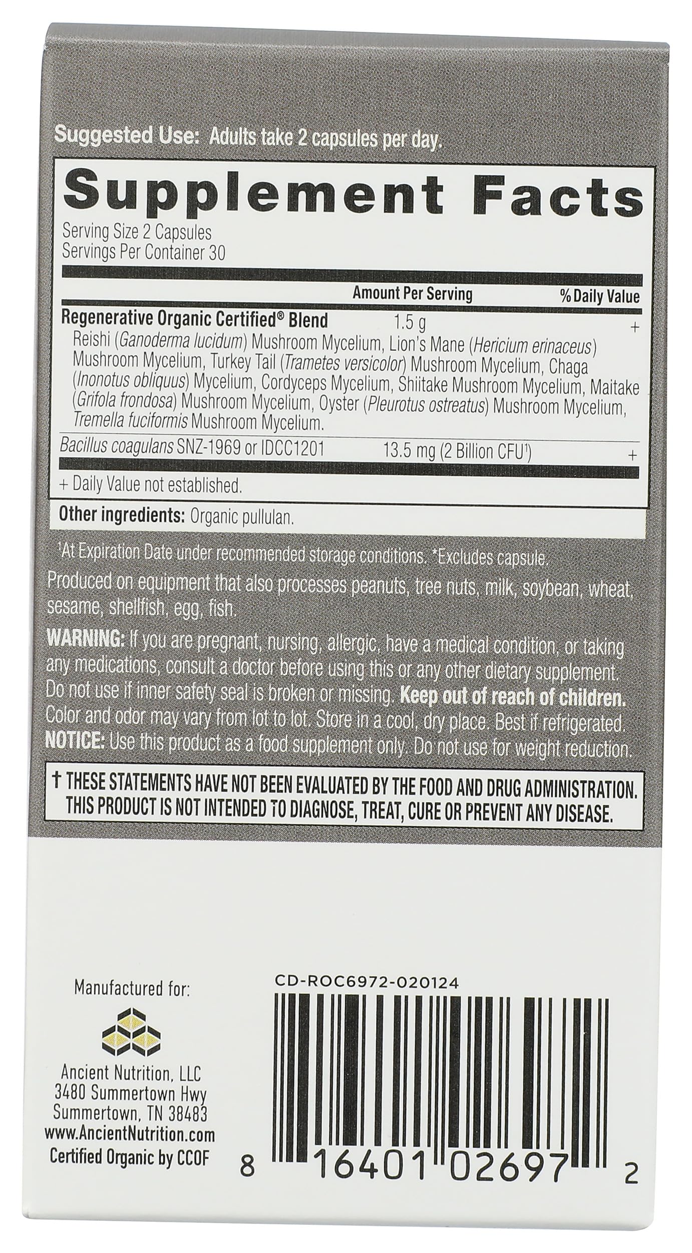 capsules for immune support mushrooms