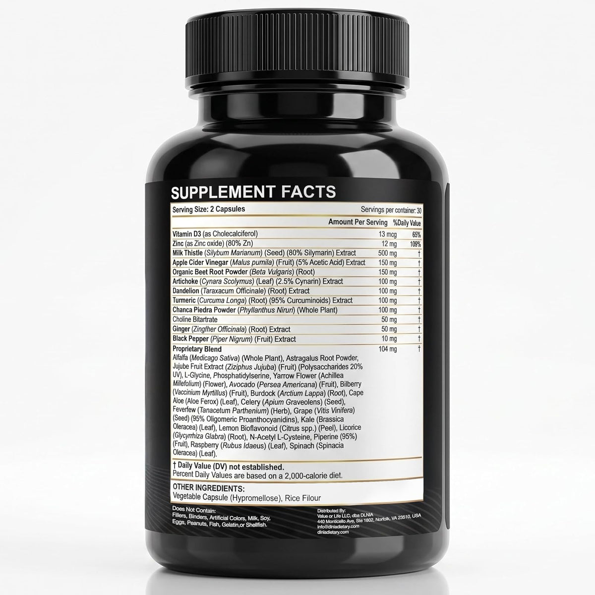 Capsules for overall liver support