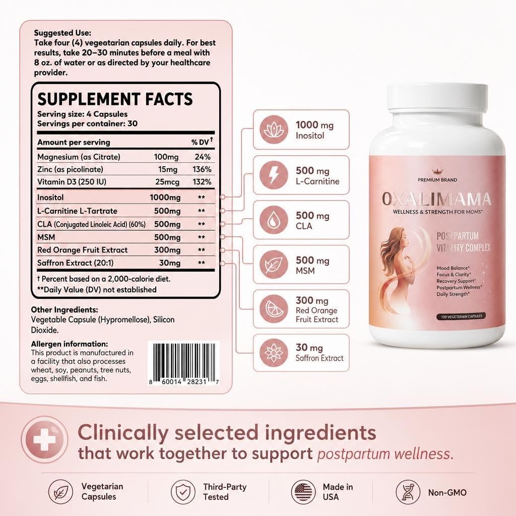 capsules for postpartum health support