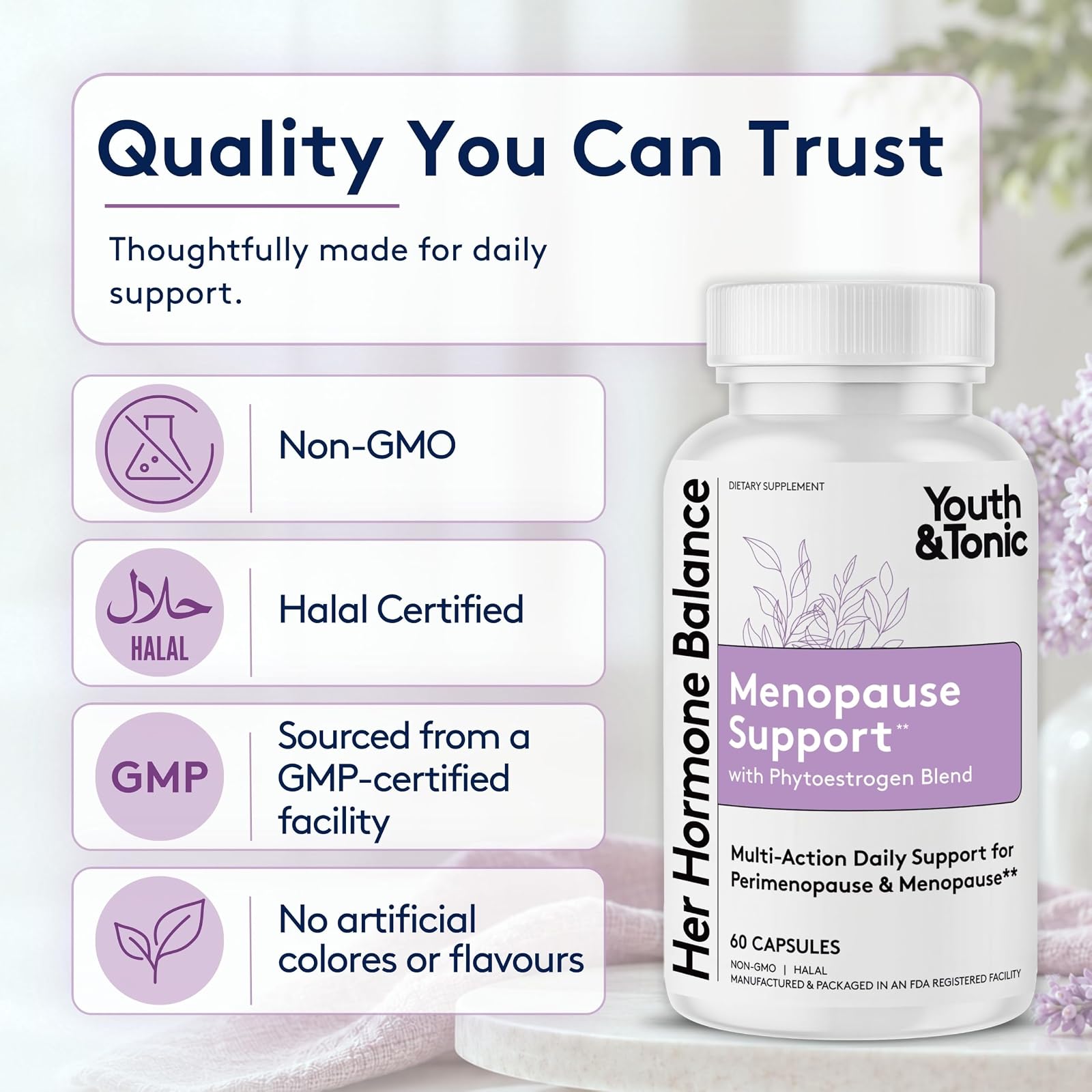 capsules for women's wellness during menopause