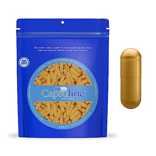 Capsuline Size 0 empty gelatin capsules