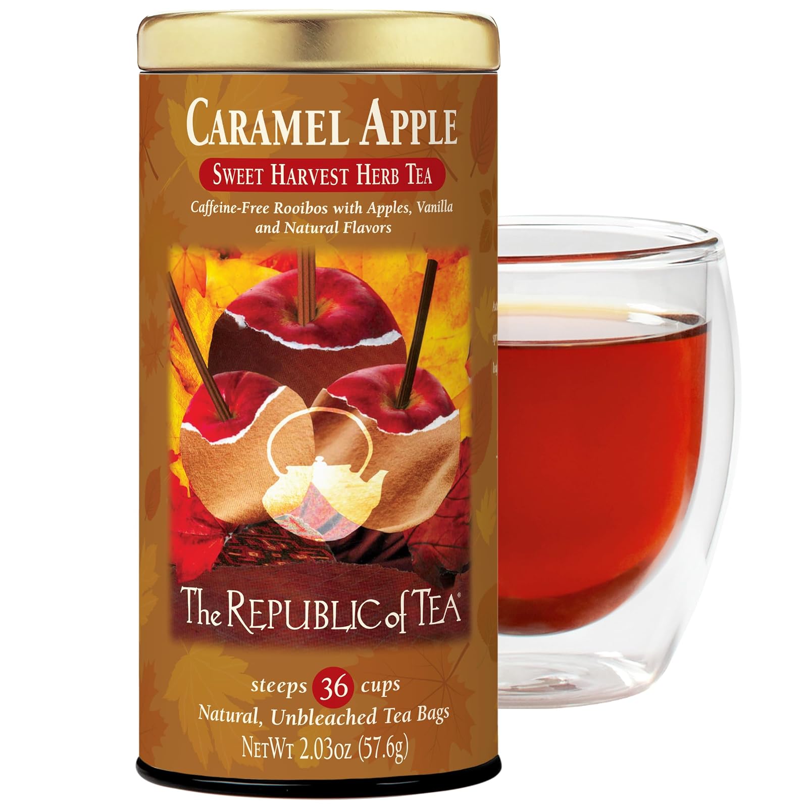 caramel apple rooibos tea bags