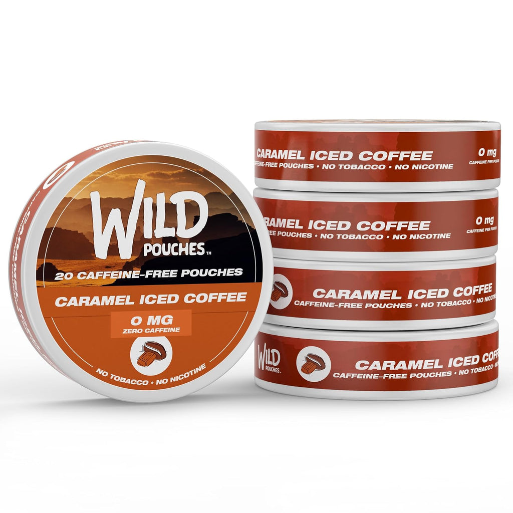 Caramel coffee nicotine free pouches