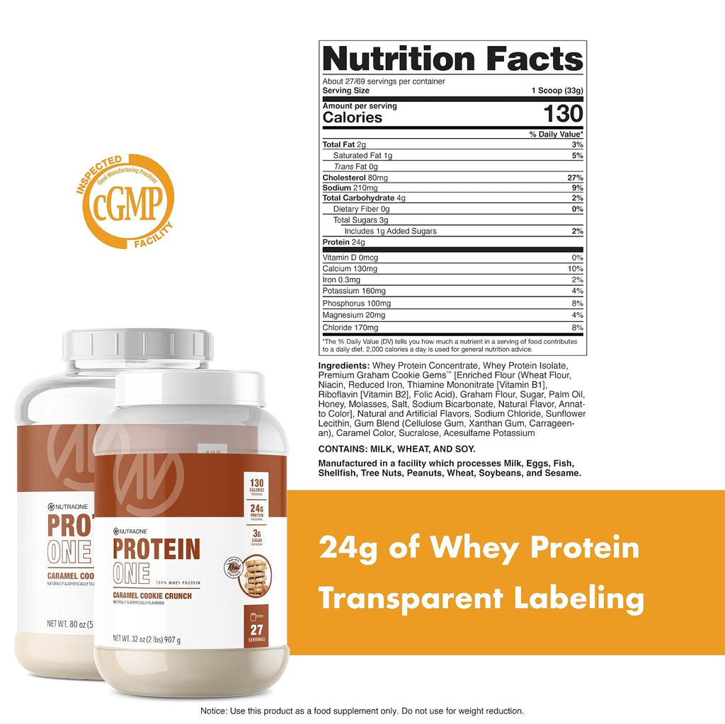 caramel cookie crunch flavour protein supplement