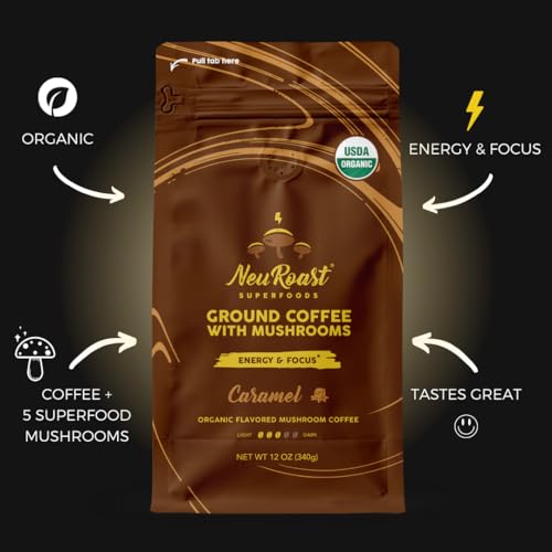 caramel flavored mushroom coffee benefits