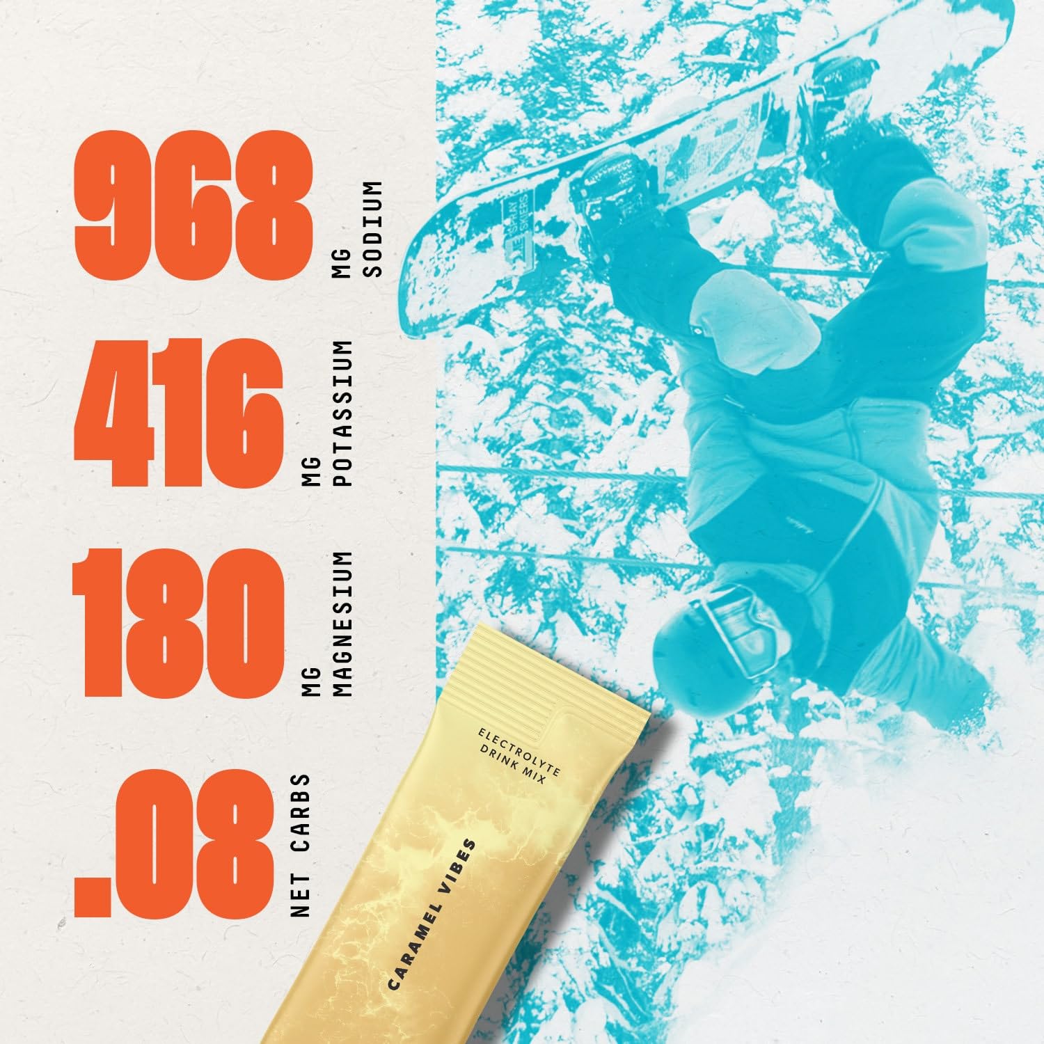 Caramel Vibes electrolyte powder sticks