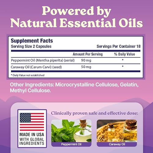 Caraway oil capsules for digestive comfort