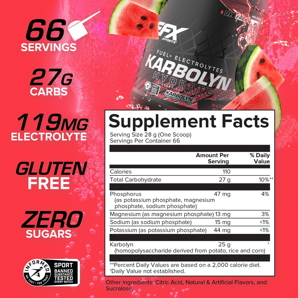 Carbohydrate powder for endurance athletes