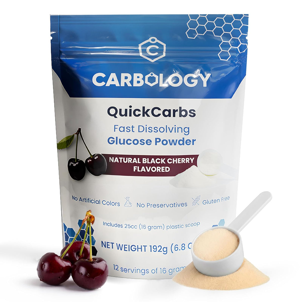 Carbology glucose powder for energy