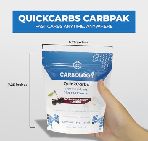 Carbology glucose powder for quick energy